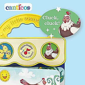 Canticos Little Chickies / Los Pollitos - Bilingual / Bilingüe 3-Button Sound Board Book for Babies and Toddlers (English and Spanish Edition)
