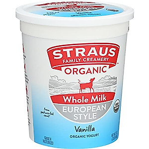 Straus Family Creamery, Organic Vanilla Whole Milk Yogurt, 32 oz