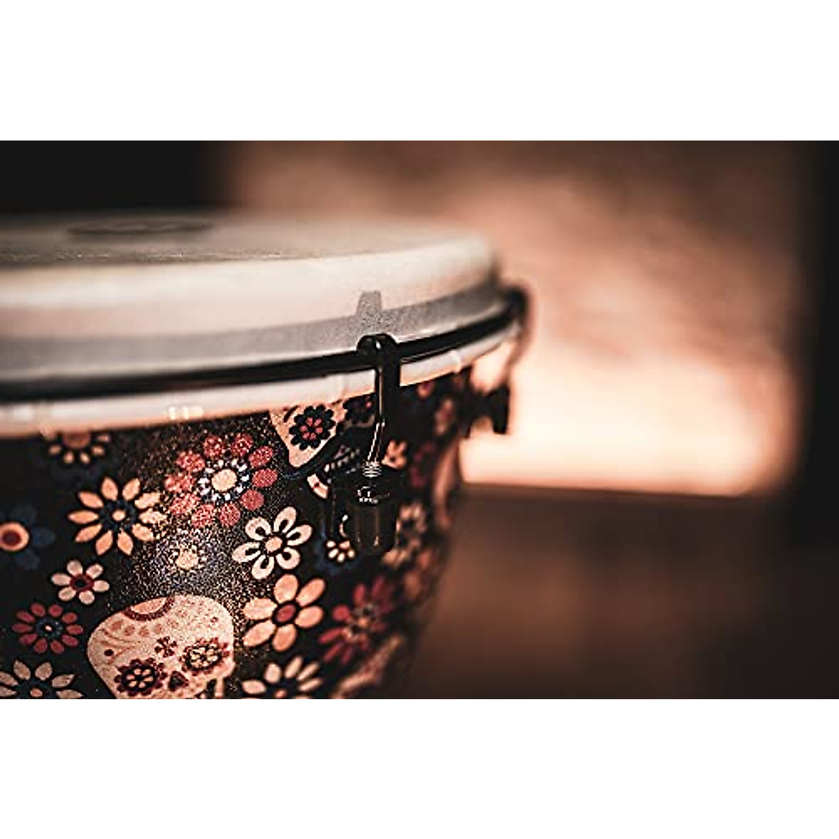 Meinl Percussion Djembe Hand Drum Circle Instrument with Synthetic Shell and Head, Alpine Series — NOT Made in China — Easy Tuning, 2-Year Warranty (ADJ12-SI)