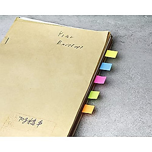 2 Pack Divider Sticky Notes Memo Set for Binders, Notebooks, Planners w/ Index Tabs, Flags (Multicolored)