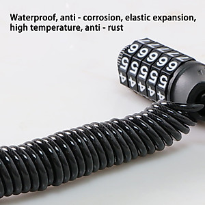 Bike Cable Lock, 5 Digit Combination Anti-Theft Portable Bicycle Lock,Hardened Steel Mini Bicycle Lock for Helmets, Bicycles, Luggage, Backpacks, Electric Scooter, Strollers etc.
