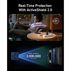 Anker Prime 67W USB C Charger, Anker GaN 3-Port Compact Fast PPS Wall Charger, For MacBook Pro/Air, Pixelbook, iPad Pro, iPhone 15/14/Pro, Galaxy S23/S22, Note20, Pixel, Apple Watch