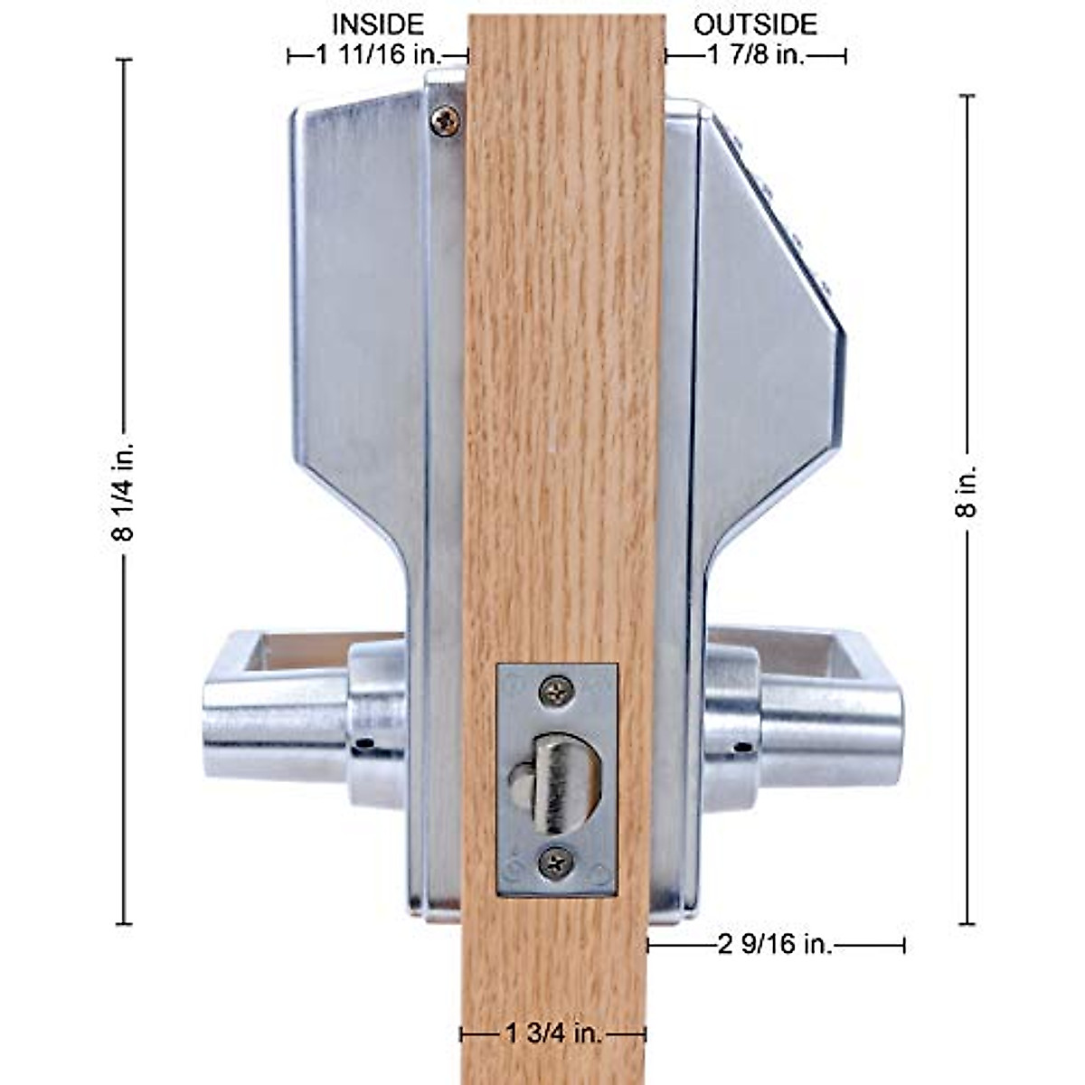 Alarm Lock DL2800 US26D Trilogy Digital Lock Cylindrical 26D, Satin Chrome