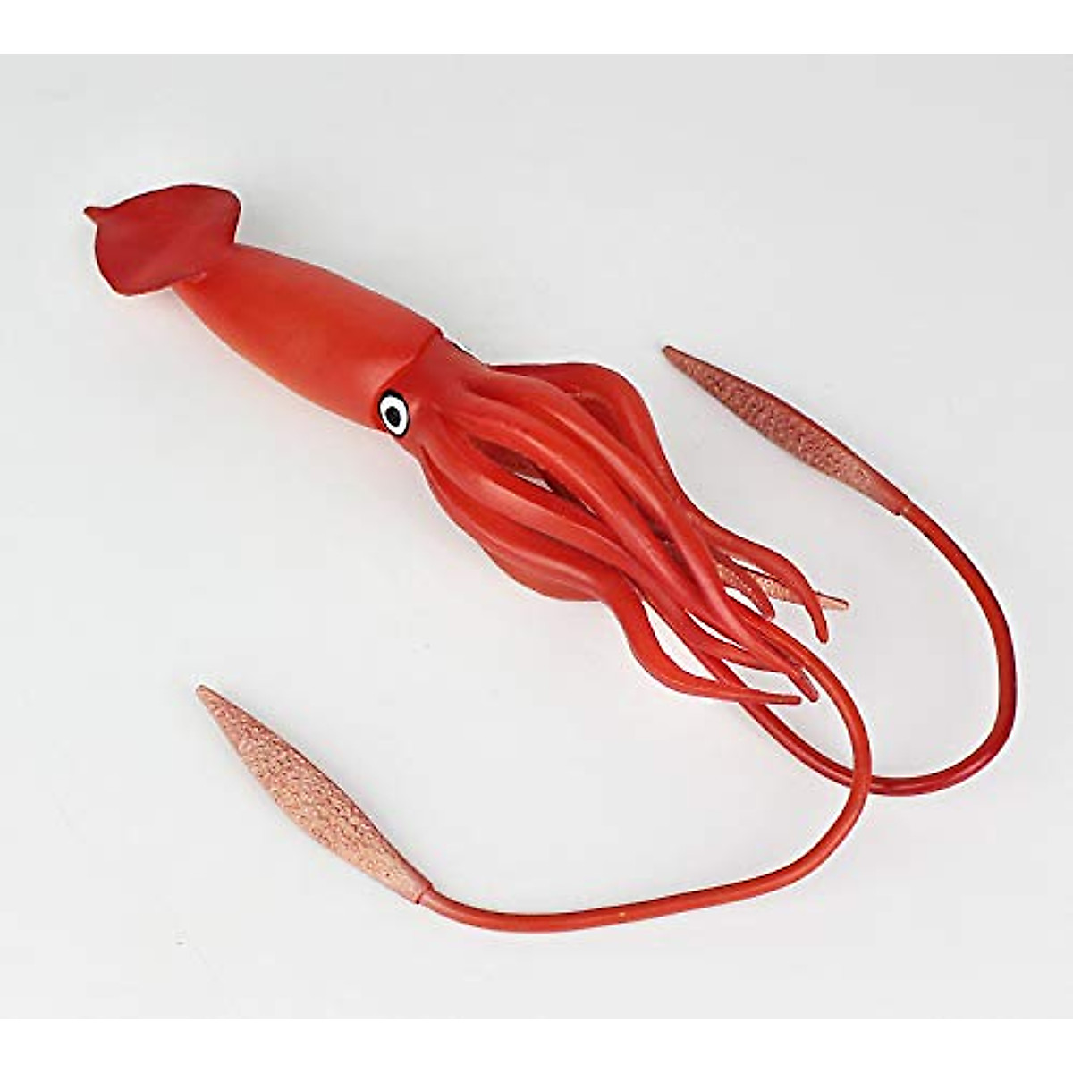 Gemini&Genius Squids Marine Animal World Toys, Realistic Hand Painted Squid and Cub Set Ocean Action Figures Beach, Bath, Swimming Toys for Kids Role Play and Cake Topper