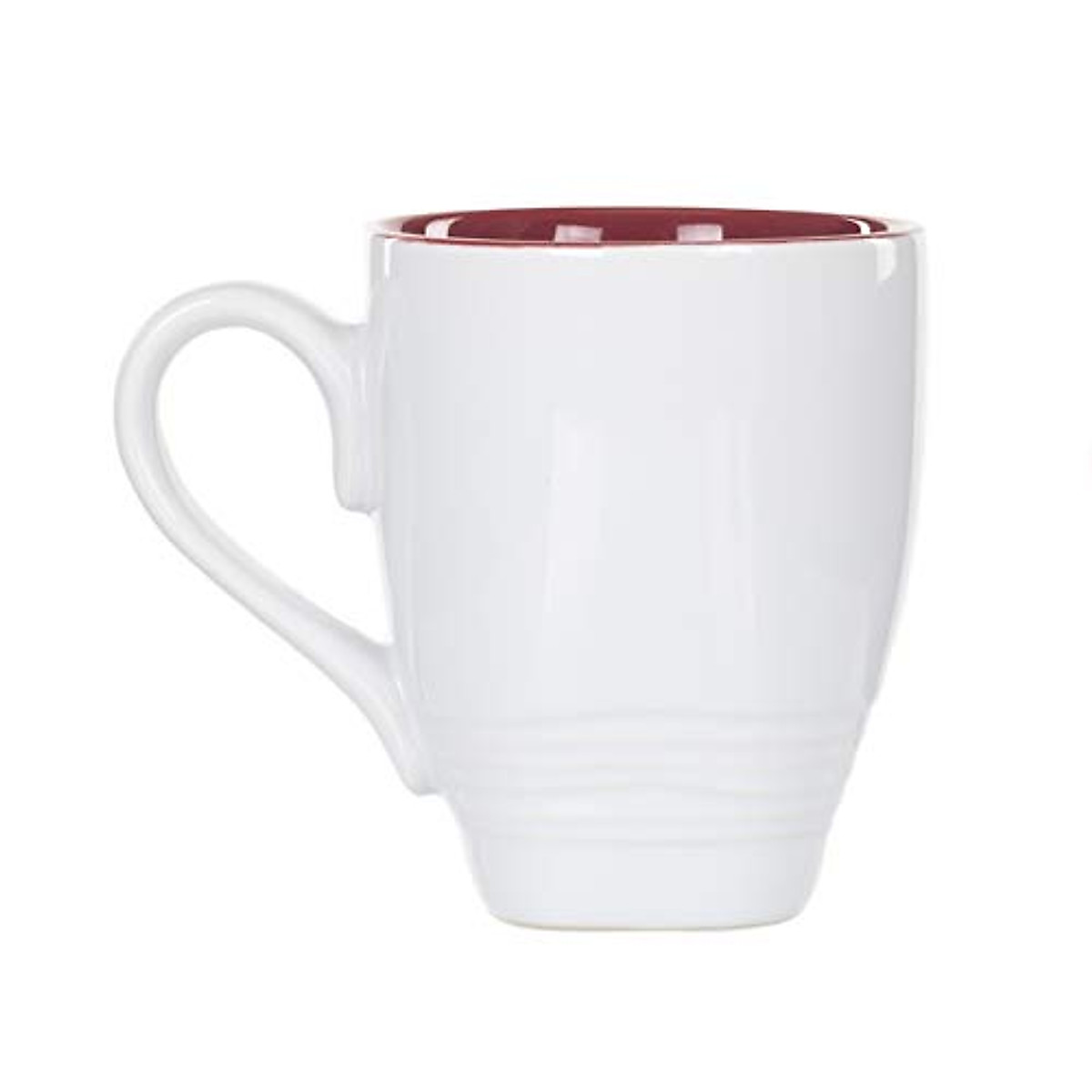 Dean Crouser Cardinal Watercolor Red On White 16 Ounce Glossy Stoneware Mug With Handle
