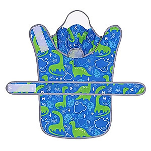 HDE Dog Raincoat with Clear Hood Poncho Rain Jacket for Small Medium Large Dogs Dinosaurs - L