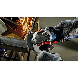 BOSCH GWS18V-10N 18V Brushless 4-1/2 – 5 In. Angle Grinder with Slide Switch (Bare Tool), Black