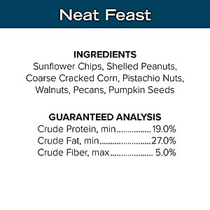 Blue Seal Neat Feast Wild Bird Seed | Convenient Shell-Free Mix | Attracts Wide Variety of Birds | 20 Pound Bag