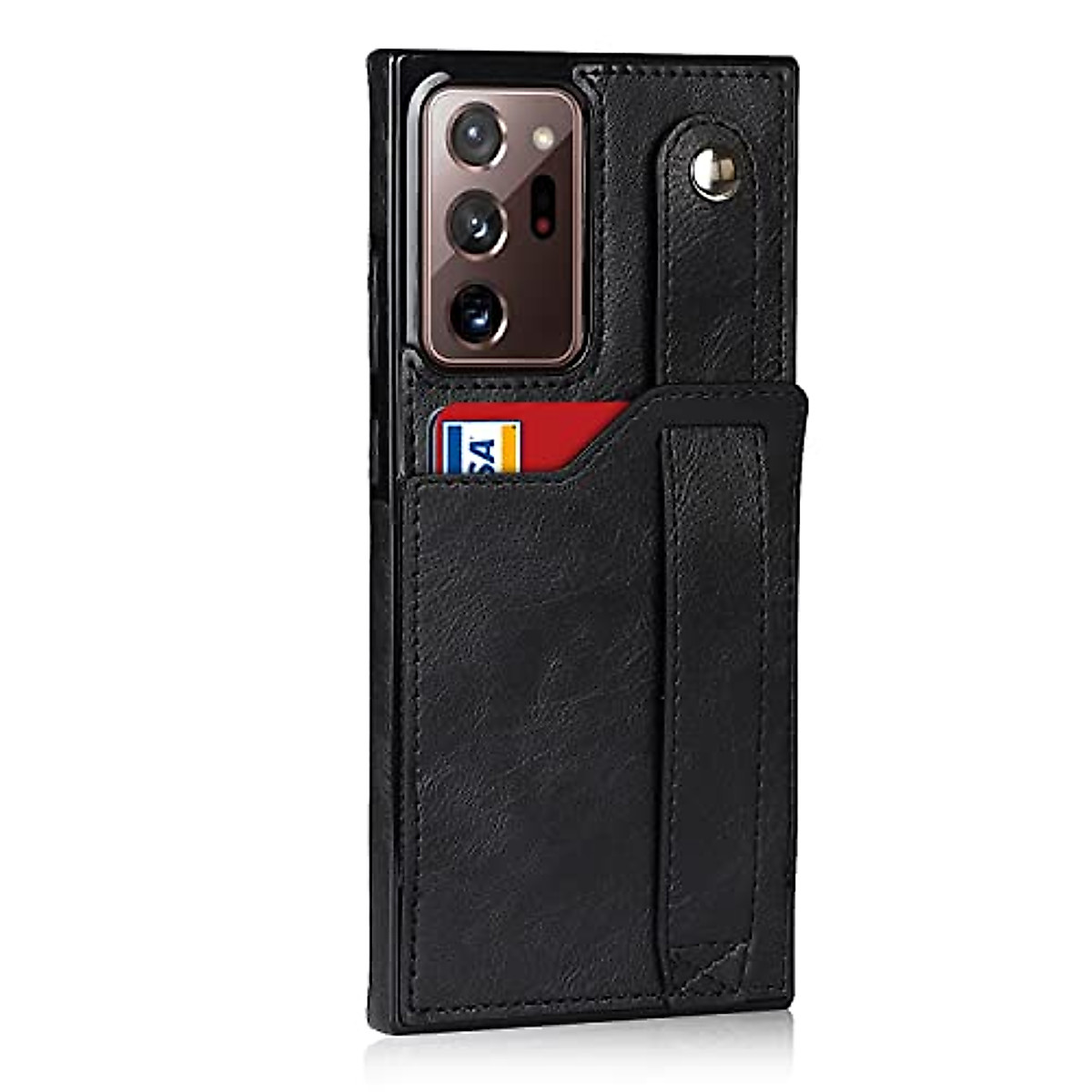 Phone Case Cover Compatible with Samsung Galaxy Note20 Ultra Leather Wallet Phone Case Stand Wrist Strap Phone Case Adjustable Wrist Strap Phone Case Compatible with Samsung Galaxy Note20 Ultra Bags S