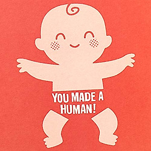 Hallmark Studio Ink Baby Congratulations Card (Made a Human)