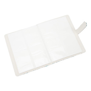 Mini Photo Album, Large Capacity PU Leather PVC Picture Album Full Protection Lock Buckle Design 128 Pockets 4x32 For Storage