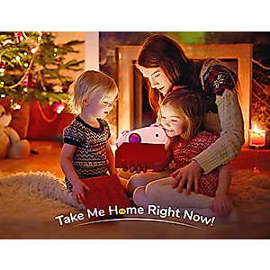 Mini Projector, Portable Video Projector w/ 1080P Supported and 300'' Display, LED Phone Projector for Kids Gifts, Cartoons TV Movie, Party Game, Compatible with HDMI, USB, TV Stick iOS & Android