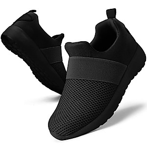 QIJGS Toddler/Little Kid Boys Girls Shoes Running Sneakers Athletic Tennis Walking Shoes-black-25