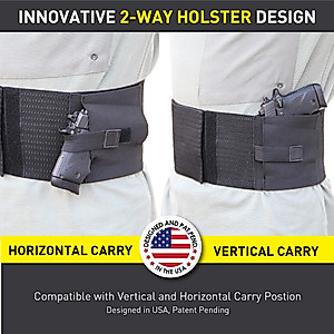 Stinger Premium Ultra Breathable Chest Shoulder Holster for Concealed Carry, Universal Underarm Gun Holster, Fabric Comfortable Handgun Holster (Right Hand)