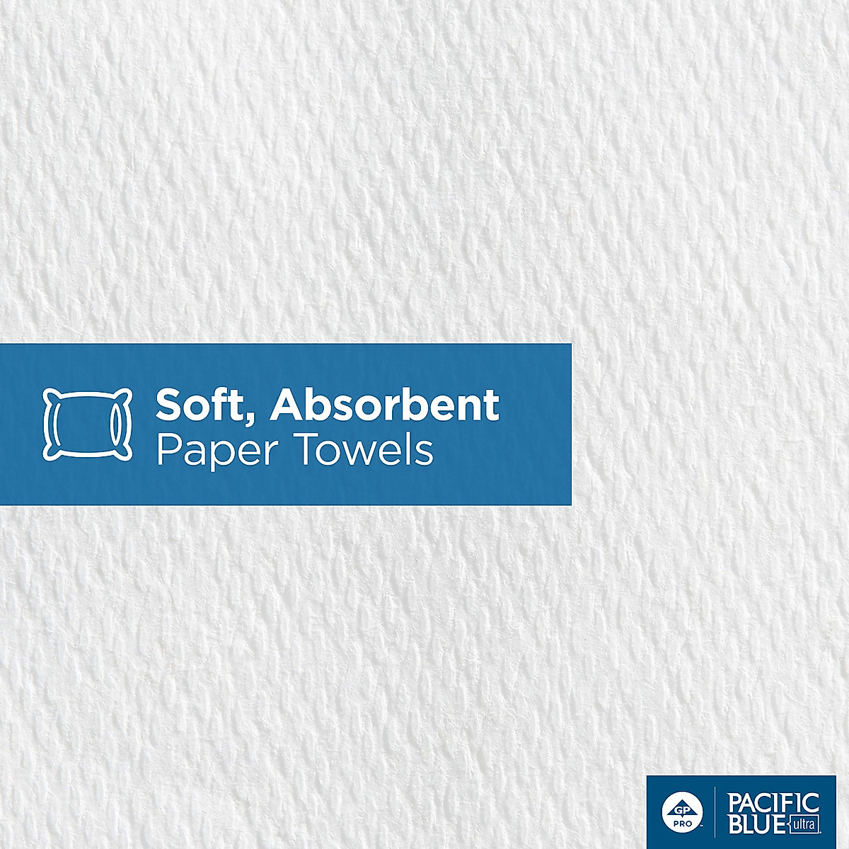 Pacific Blue Ultra 8" High-Capacity Recycled Paper Towel Rolls by GP PRO (Georgia-Pacific), White, 26491, 1,150 Linear Feet Per Roll, 3 Rolls Per Case