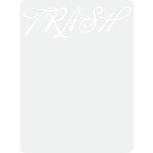 Trash Can Removable Vinyl Decal Sticker Splash/Anti Scuff Guard Wall Protector for Kitchen - 30" Tall x 22" Wide