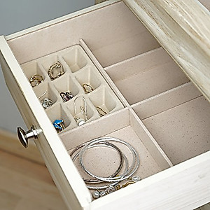 Hives and Honey "MALORY" Jewelry Armoire, Taupe Mist