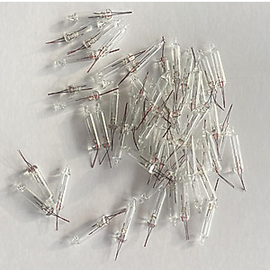 Generic 12 Volt Mini Christmas Replacement Bulbs for Incandescent String Lights, Pinched Base, 0.96 Watt, 80 mA (10), White