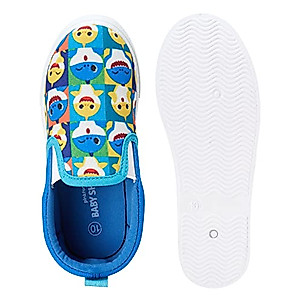 Nickelodeon Baby Boys' Baby Shark Shoes - Laceless Slip-On Sneakers (Toddler: 5-10), Size 5 Toddler, Baby Shark