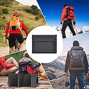 Kuuleyn Solar Panels, Solar Charger, Solar Battery Charger Solar Panel 18W 18V Monocrystalline USB DC Type C Output Power Supply Solar Panel for Charging