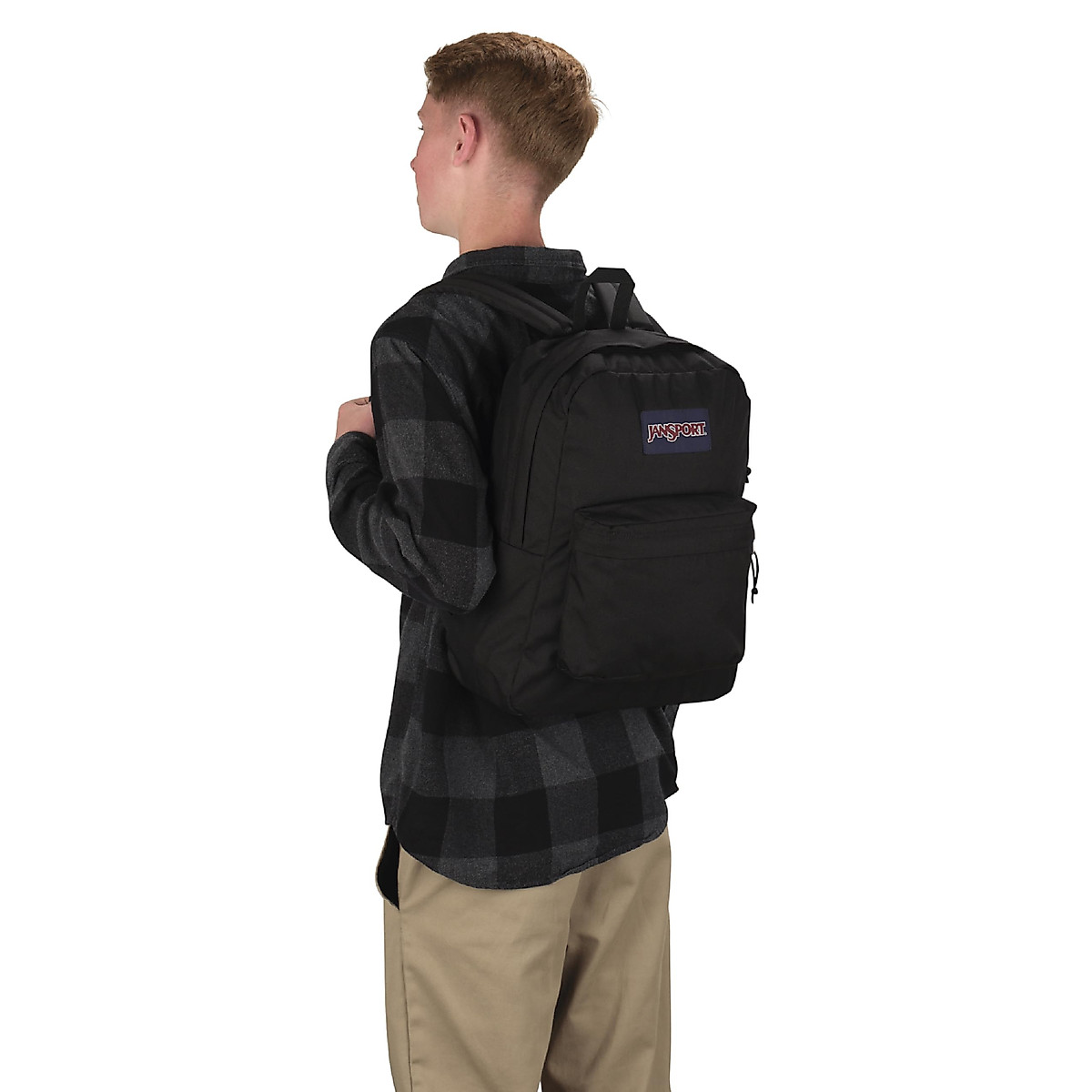 JanSport SuperBreak One School Backpack for Girls, Boys, Black - Durable, Lightweight Bookbag for Teens with 1 Main Compartment, Front Utility Pocket with Built-in Organizer - Premium Backpack