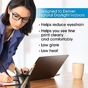 OttLite 25W Swirl Screw in Light Bulb - Compact Fluorescent Light Bulbs Replacement - Bright Natural Daylight for Bedroom, Living Room, Home Office, & Garage - Low Heat & Glare for Reduced Eyestrain