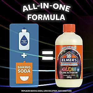 Elmer’s Metallic Slime Activator | Magical Liquid Glue Slime Activator, 8.75 FL. oz. Bottle - Great for Making Metallic Slime