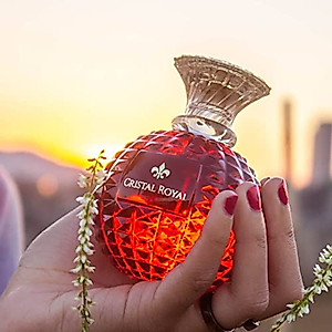 PRINCESSE MARINA de BOURBON Cristal Royal Passion - Eau de Parfum for Women - Opens with Pear, Blackcurrant and Bergamot - Blended with Jasmine and Violet - For Elegant Ladies - 1.7 oz