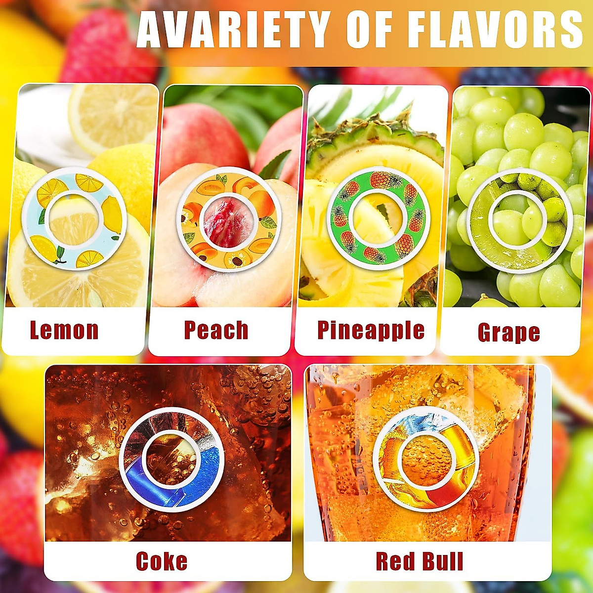 MANMANTAO 7Pcs Water Bottle with Flavor Pods, Fruit Fragrance Pods Water Bottle, Scent Water Cup, Sports Water Cup Suitable for Gym and Outdoor Gift