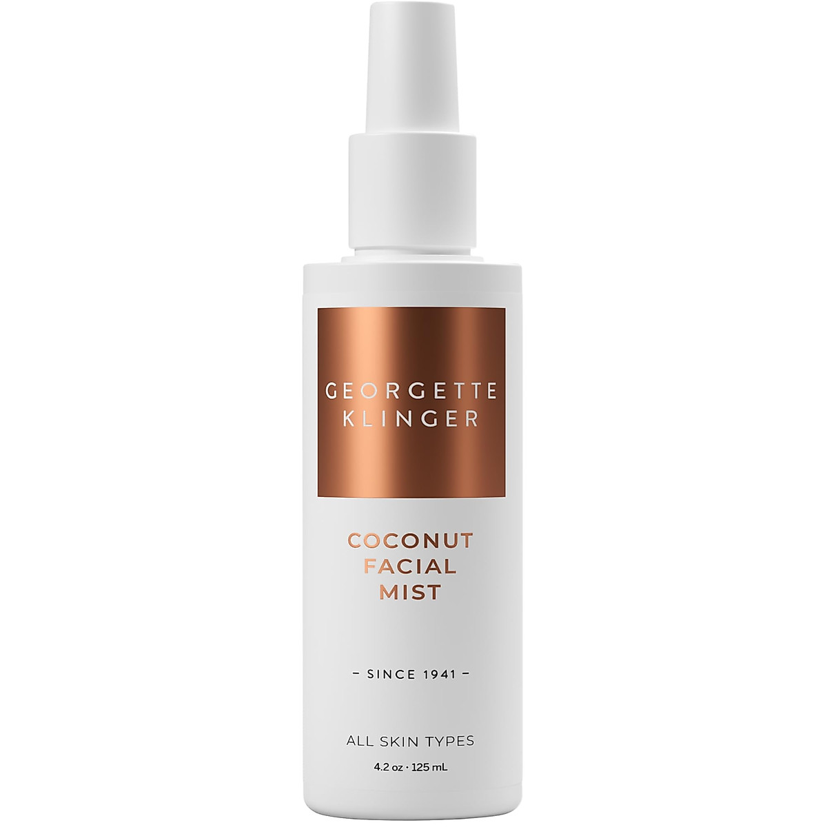 Georgette Klinger Coconut Facial Mist - Hydrating, Long-Lasting Makeup Setting Spray with Moisturizing Antioxidants for Dewy Matte Face, Protects and Plumps Dehydrated Skin - 4.2 oz