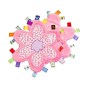 Inchant Taggy Soothing Security Blanket Plum Blossom Baby Velvet Comforter - Pink