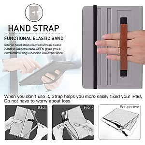 ZtotopCases for New iPad 9th/8th/7th Generation Case 10.2 Inch 2021/2020/2019, Premium PU Leather Folding Stand Cover for iPad 10.2" 9/8/7 Gen, Brown