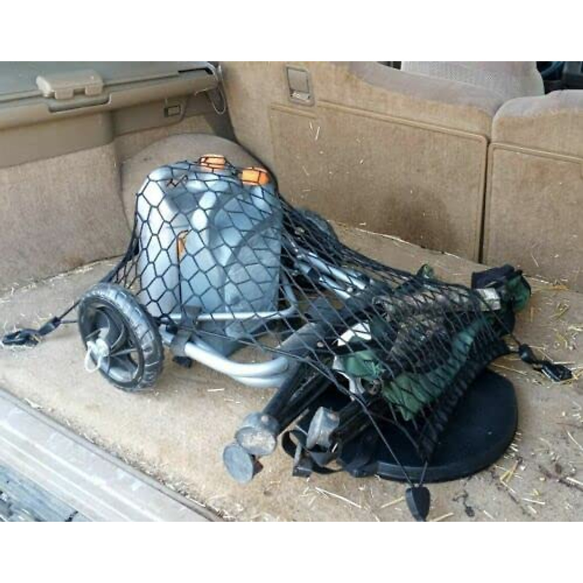 EACCESSORIES EA Rear Trunk Organizer Cargo Net for Mercury Mountaineer 1997-2001– Floor Style Cargo Net for SUV - Premium Mesh Elastic Car Trunk Organizer – Compatible with Mercury Mountaineer