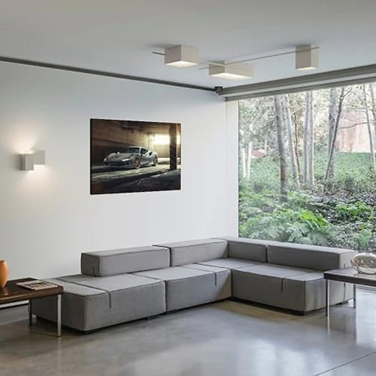 Car Poster Ferrari F40 Supercar Posters Racing Car Canvas Wall Art For Boy's Bedroom SuperCar Wall Decor Frame-style 30x20inch(75x50cm)