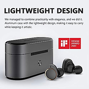 TANGMAI W5 Wireless Earbuds Qcalcomm Bluetooth 5.0 Headphones, 4 Mics with CVC 8.0 for Clear Call, 56H Playtime, aptX with Balanced Armature for Incredible Sound, USB-C, Best TWS for Home Offcie