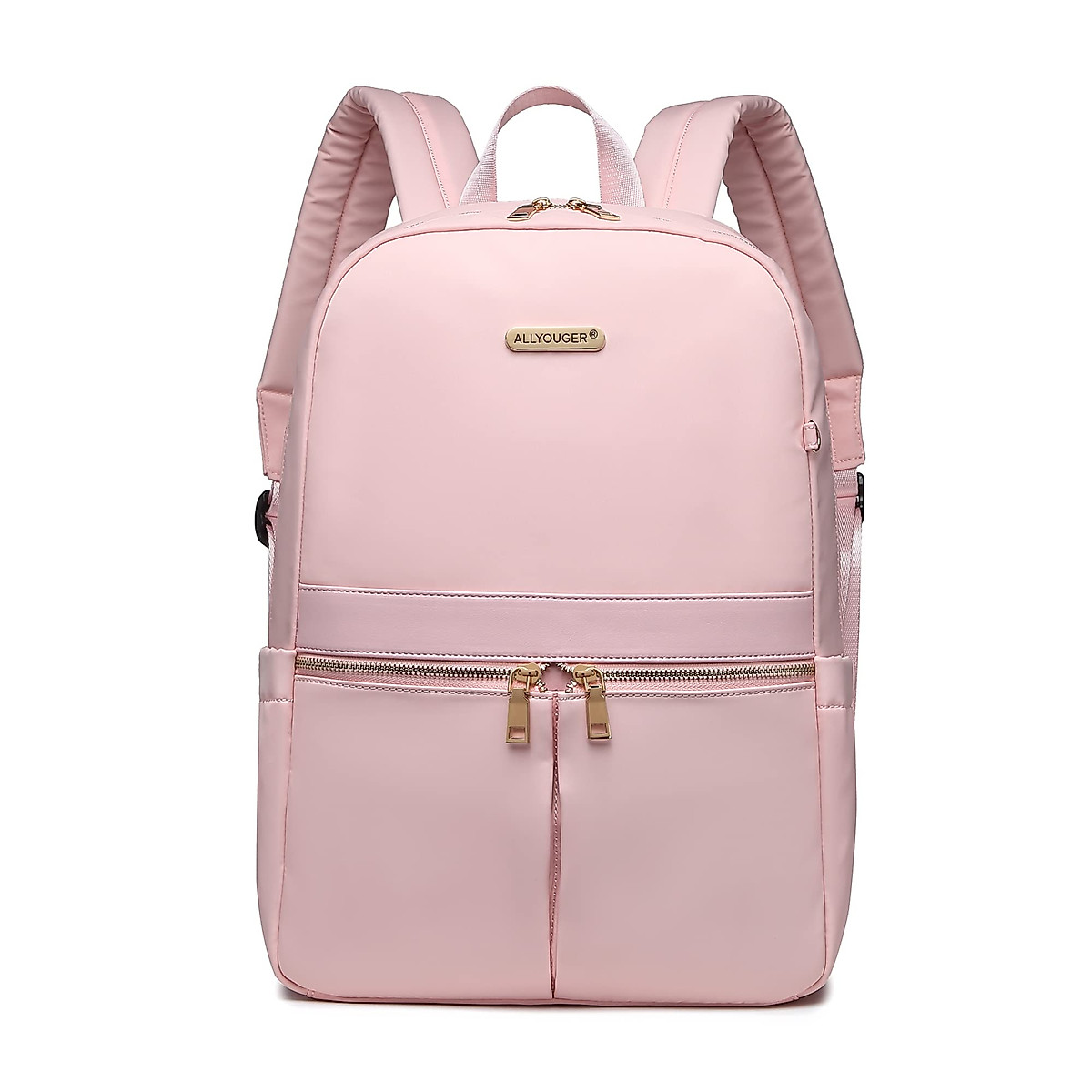 ALLYOUGER Fashionable Waterproof Women's Backpack, Suitable for Middle and High School Students and College Students, Accommodates 14-inch Laptop, a Must-Have for Traveling