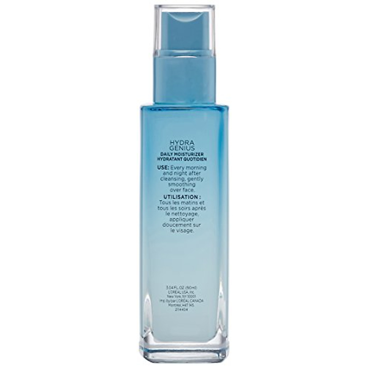 L'Oreal Paris Skincare Hydra Genius Daily Liquid Care Oil-Free Face Moisturizer for Normal to Oily Skin, Hyaluronic Acid Moisturizer for Face with Aloe Water and Hyaluronic Acid, 3.04 fl. oz.