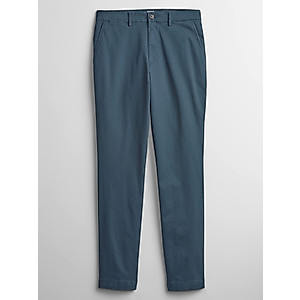GAP Mens Essential Slim Fit Khaki Casual Pants, Medium Indigo 25, 34W x 32L US