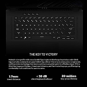 ASUS ROG Zephyrus M16 Gaming Laptop 2023 Newest, 16" QHD 240Hz Display, Intel Core i9 13900H(up to 5.4GHz), NVIDIA GeForce RTX 4070, 64GB DDR5 RAM, 1TB SSD, Wi-Fi 6, Backlit Keyboard, Windows 11 Home
