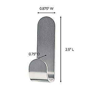 Command Modern Metal, Medium, 1 (MR12-SS-ES) Hook, 16 Count