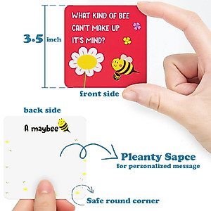 Lunch Box Jokes for Kids, 60PCS Cute Inspirational and Motivational Lunch Notes Jokes Cards for Kids Boys Girls Lunchbox (Q&A)