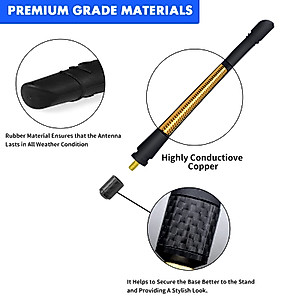 7 Inch Antenna for Toyota Tundra 2000-2022 Toyota Tacoma 1995-2015 Car Wash-Proof Radio Antenna for FM/AM Truck Antenna Replacement Toyota Tundra Tacoma Accessories Flexible Rubber Toyota Antenna