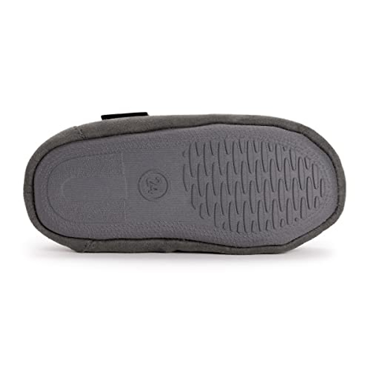 MUK LUKS Patterned Moccasins, Dark Grey Heather, X-Small Unisex Little_Kid