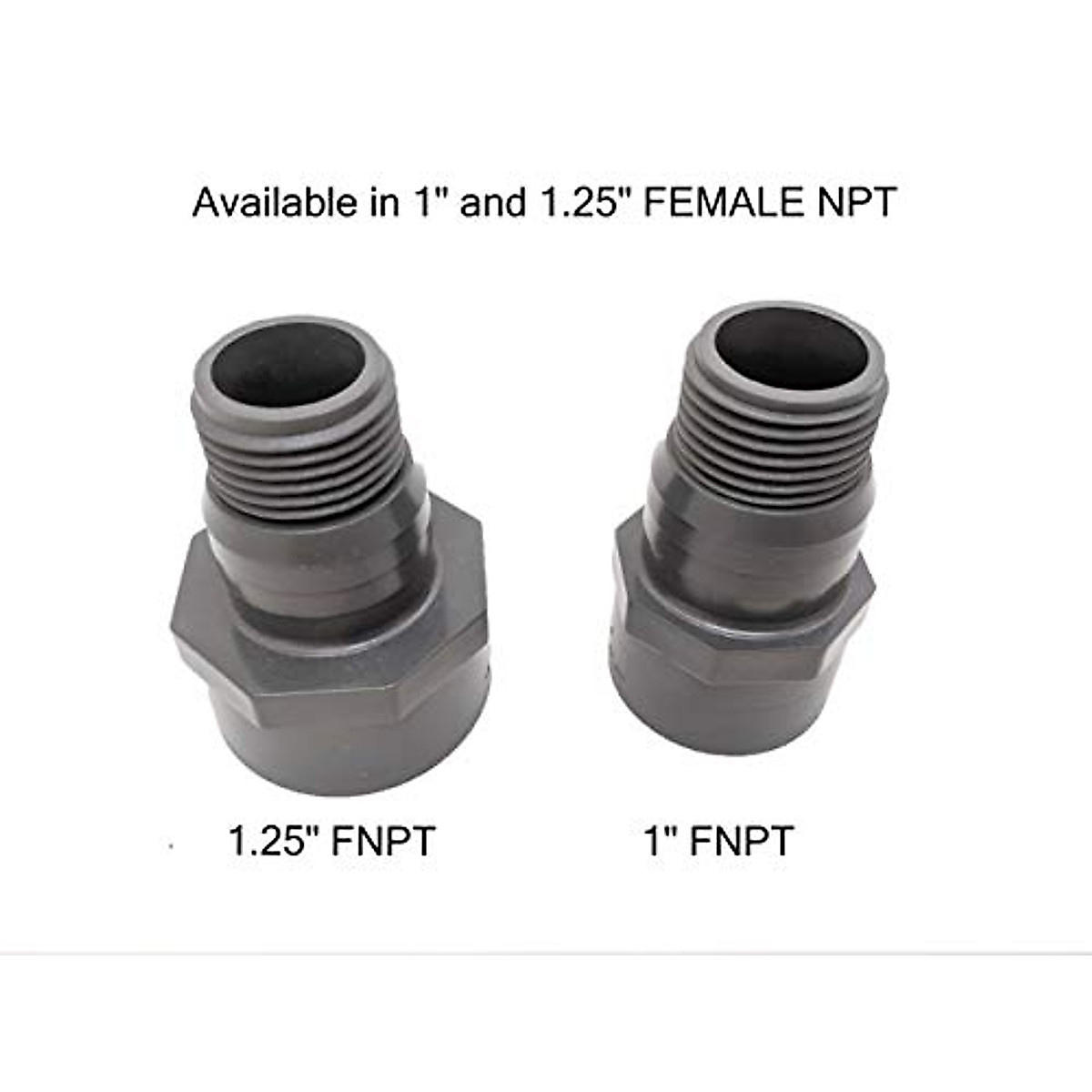 Van Enterprises 1.25" Female NPT Garden Hose Adapter (1.25" FIPT x 1.25" Barb x 3/4" GHT) for Pool and Sump Utility Pumps (Available 1" or 1.25" Female NPT Adapters) …