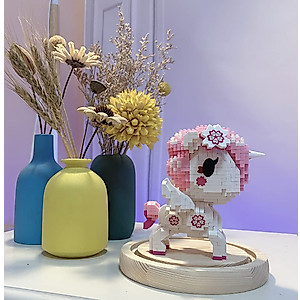 Uvini Micro Blocks Adult Building Blocks Toy Set, Colorful 3D Stackable Toys, Fun DIY Building Blocks Unicorn for Girls, Adults or Kids Best Gift for Girls 919pcs