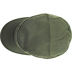 KBETHOS KBK-1464 OLV S Cadet Army Cap Basic Everyday Military Style Hat (Now with STASH Pocket Version Available)