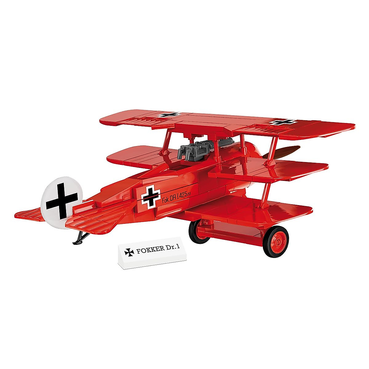 COBI Historical Collection: The Great War Fokker DR.1 Red Baron Plane,7+ years,178 pcs