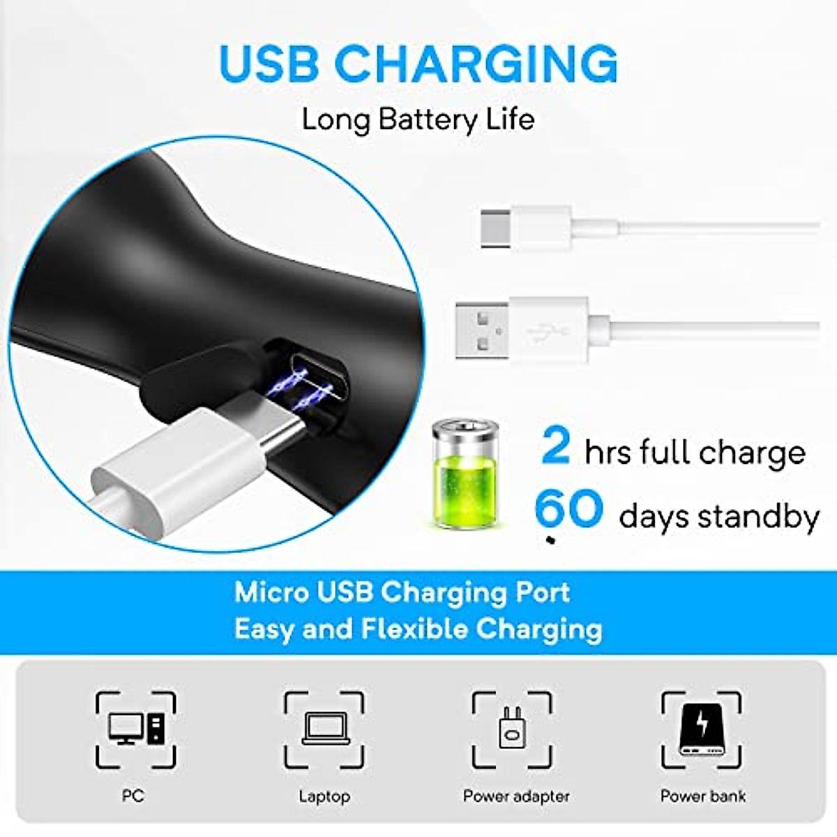 Ahwhg New Anti Barking Device,Dog Barking Control Devices,Rechargeable Ultrasonic Dog Bark Deterrent up to 16.4 Ft Effective Control Range Safe for Human & Dogs Portable Indoor & Outdoor (Black)