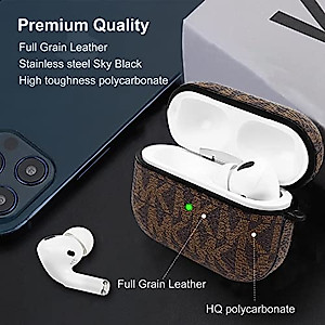 AirPods Pro Case Cover with Keychain, Newest Full-Body Hard Shell Shock-Absorbing Airpods Pro Protective Cover Case for Airpods Pro Wireless Charging Case