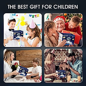 Robots Toys for Kids, 2.4Ghz Remote Control Robot Toys with Music and LED Eyes for Boys/Girls, RC Toy Stocking Stuffers for 3-12 Year Toddler Children Teen for Birthday Day Gift(White)